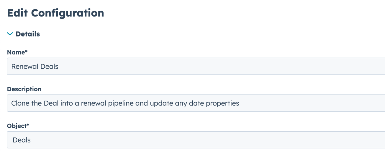 How to create a Clone Configuration